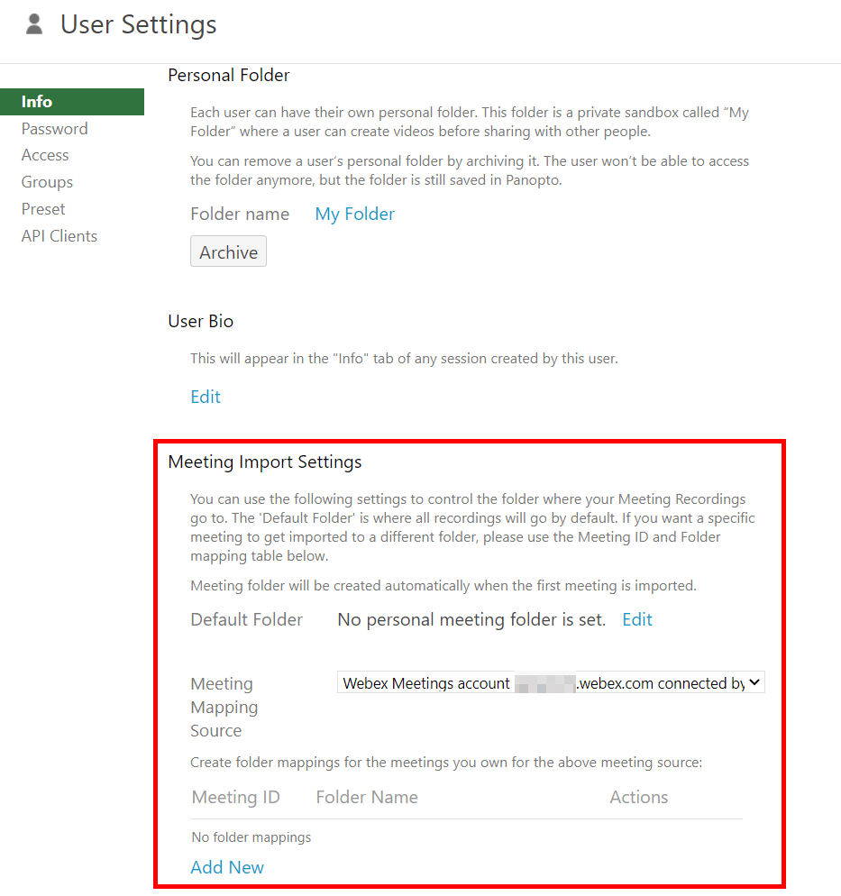 How to Use the Webex Meetings Integration