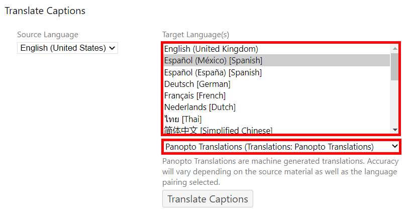 How to Request Translated Captions