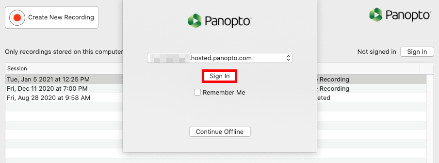 Mac版Panoptoの設定方法