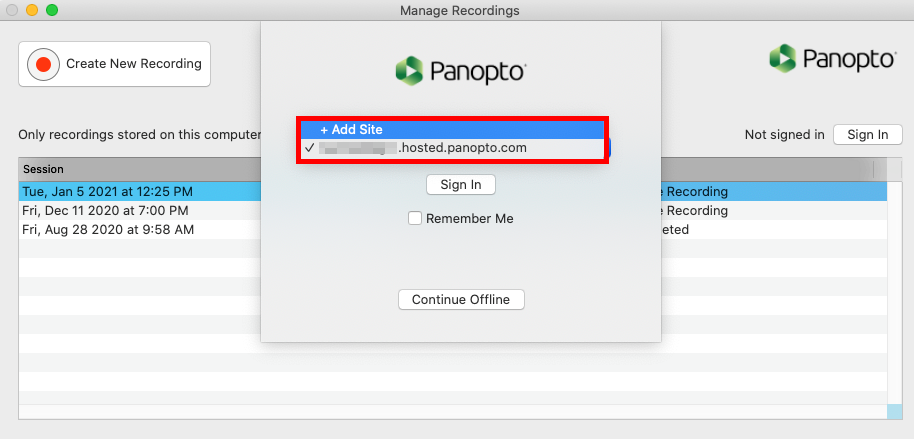 Mac版Panoptoの設定方法